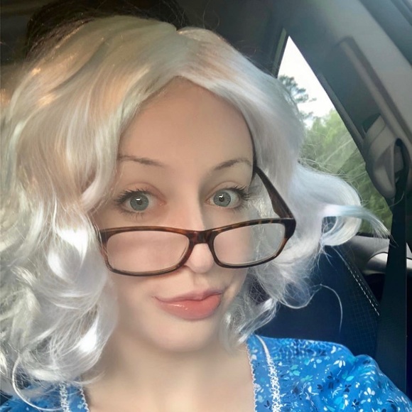 Hair | Funny Grandma 2s Flapper White Gray Wig | Poshmark